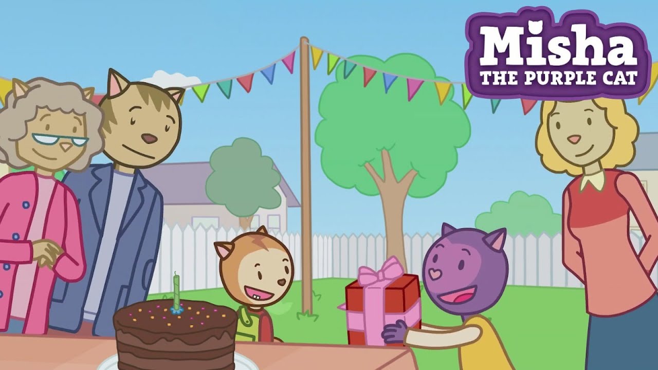 Misha The Purple Cat | English Moral Stories | Compilation- 11 |Misha ...