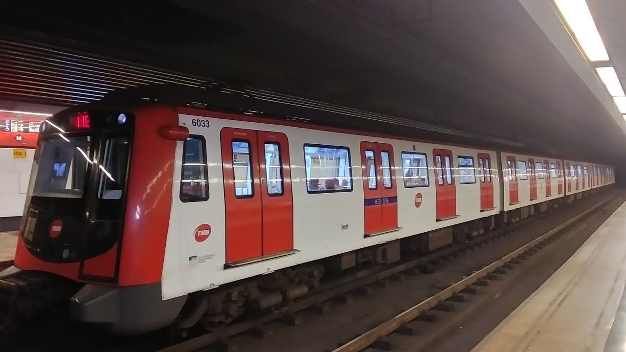 TMB - Metro de Barcelona ( L1 dirección Hospital de Bellvitge - YouTube