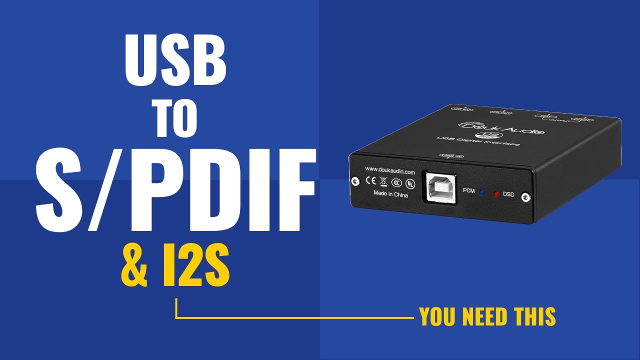 USB to SPDIF and I2S - Douk U2 Pro - YouTube