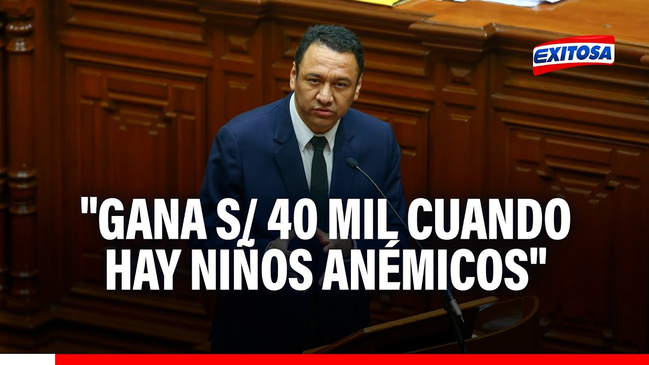 🔴🔵Camacho sobre Ángel Manero: "Un ministro que gana S/ 40 mil cuando ...