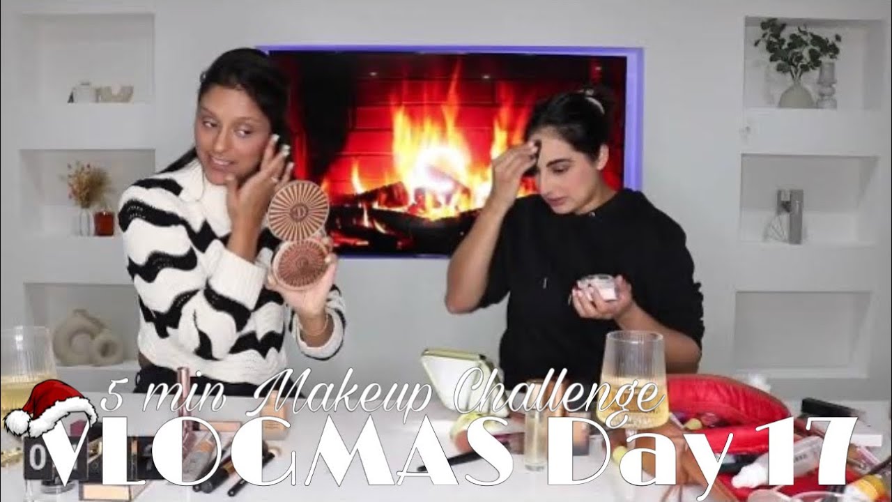 VLOGMAS DAY 17 | 5 MINUTE MAKEUP CHALLENGE FT CLEARVIEW DRIVING | AMAN ...