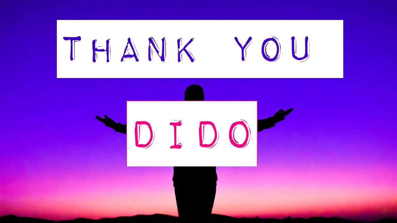 DIDO - THANK YOU (LYRICS) - YouTube