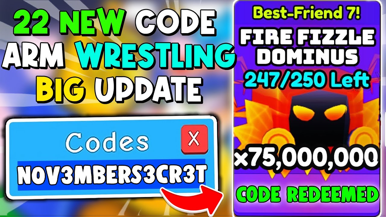 ALL NEW CODES in Arm Wrestling Simulator (Roblox) - YouTube