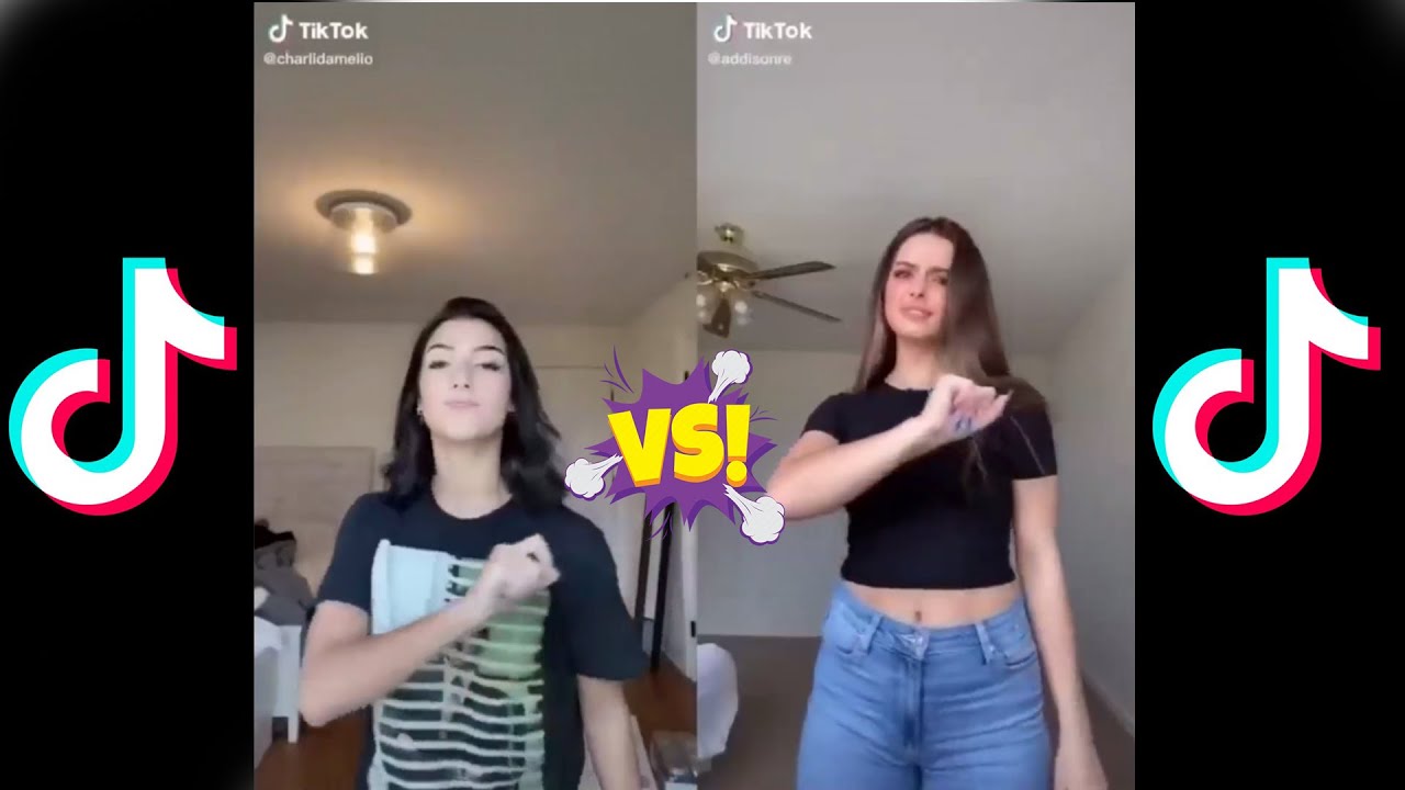 Charli D'Amelio VS Addison Rae TikTok Dance Battle 2020 - YouTube