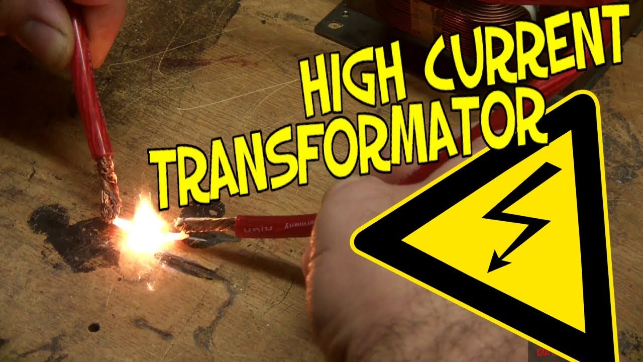Microwave high current transformer DIY - YouTube