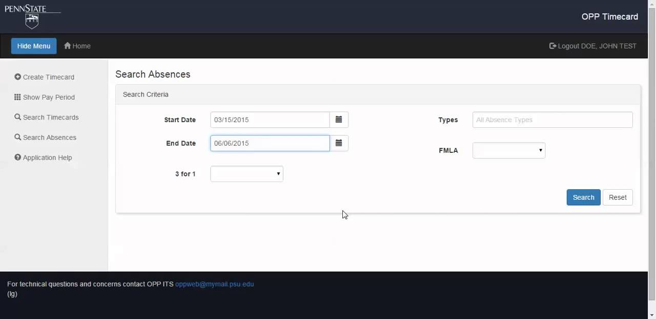 Abacus Timecard Tech Search Absences - YouTube