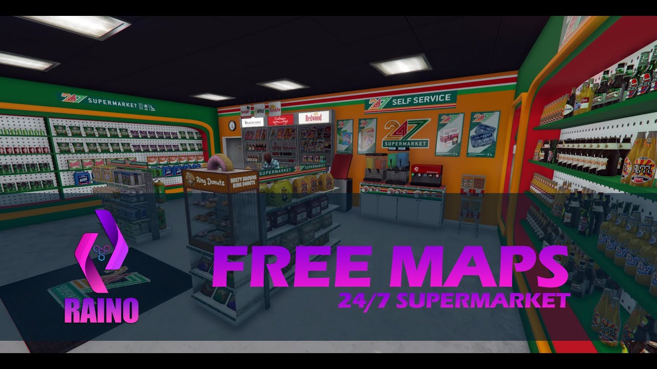FiveM Map FREE - 24/7 Supermarket - YouTube