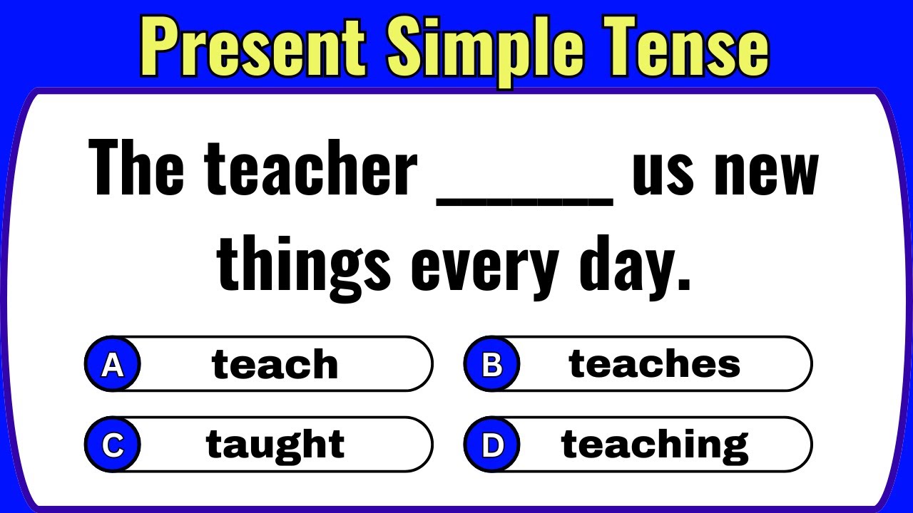 Present Simple Tense:Grammar Quiz:Test your English #quiz #english # ...
