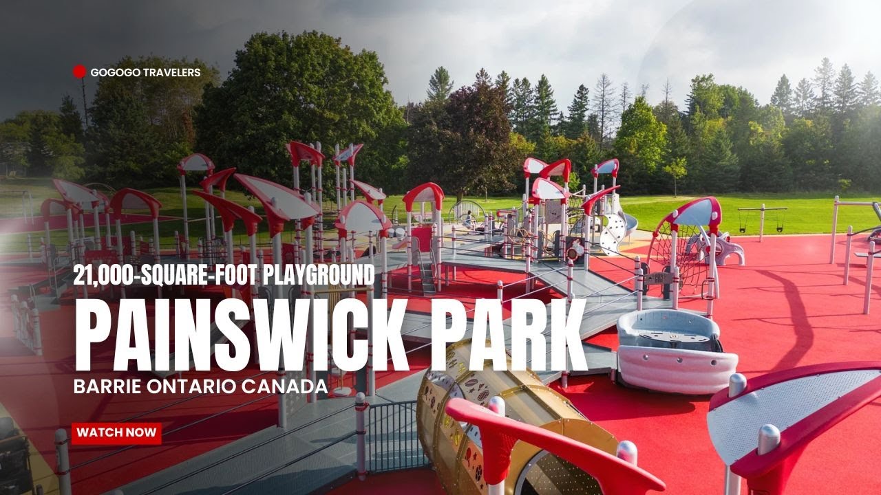 Exploring the Massive 21,000 Sq Ft Playground at Painwick Park, Barrie ...