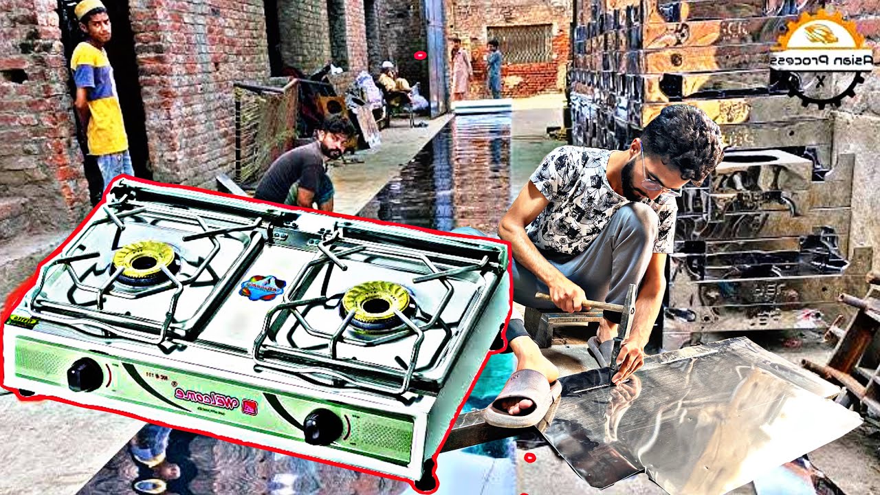 Amazing Handmade Gas Stove Manufacturing in a Local Factory || How Gas ...