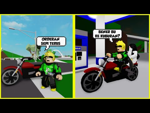 Aku Jadi GOJEK Tapi Kenapa Selalu Sial Begini :( (Brookhaven) - ROBLOX INDONESIA