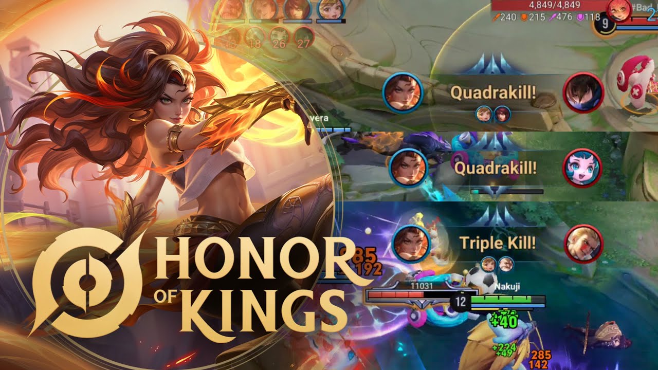 Top Global MM in MLBB plays Luara of Honor of Kings | Double Quadra ...