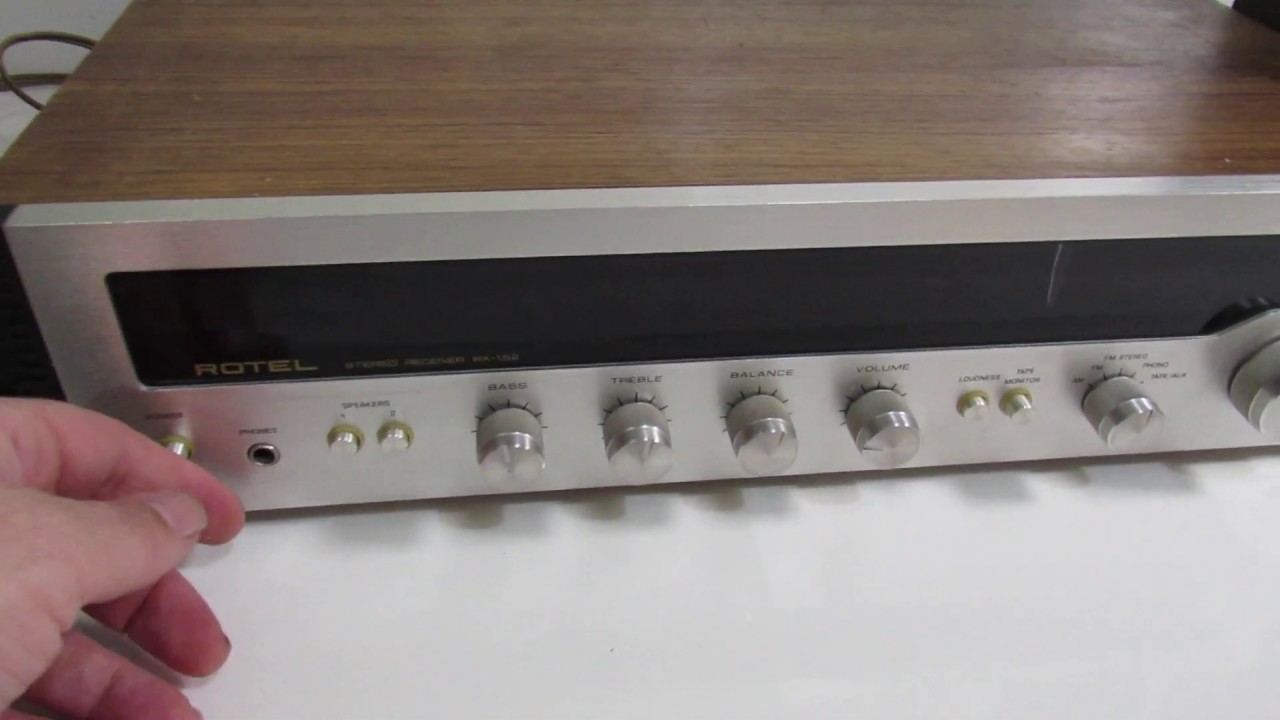 Rotel RX-152 Stereo Receiver Amplifier - YouTube