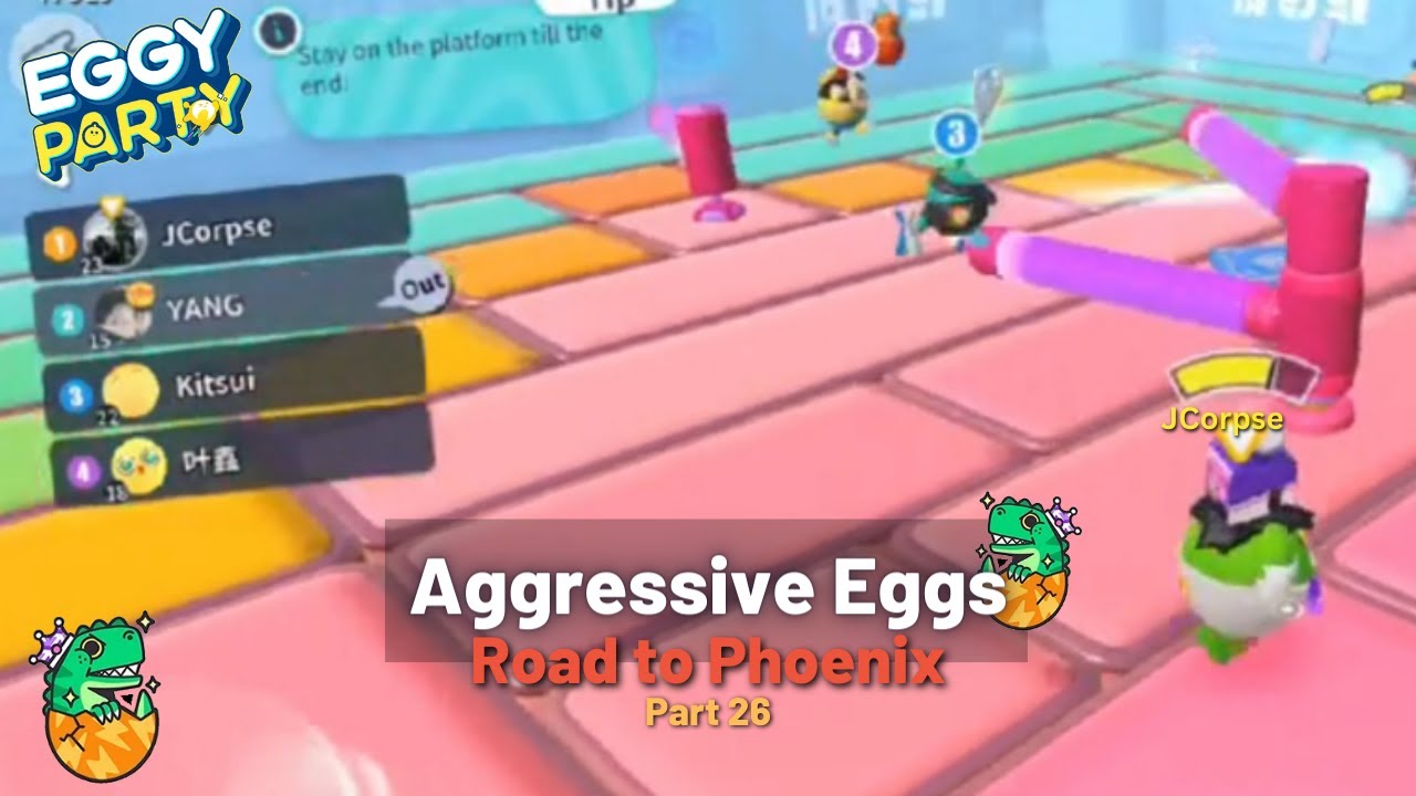 Aggressive Eggs | Random Team Queue | Road to Phoenix Part 26 | Eggy Party - YouTube