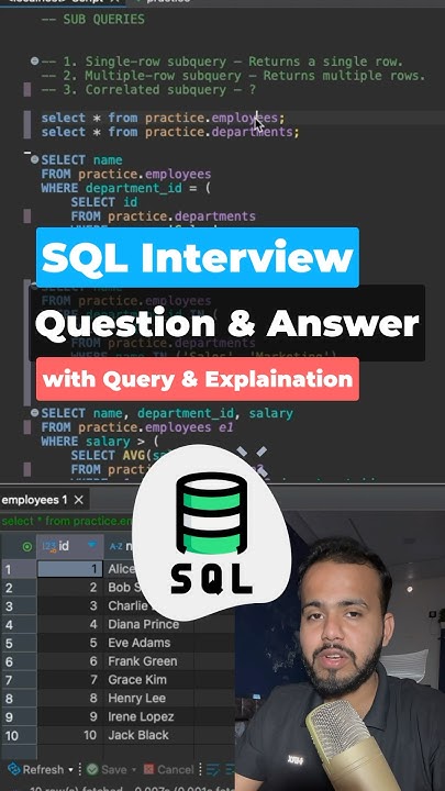 Sub Query In Sql Mysql Thisisqld Sqlserver Sqlab Nosql Postgresql Shorts Youtube 2574