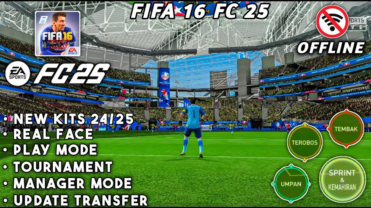 FIFA 16 MOD EA SPORTS FC 25 ANDROID OFFLINE ALL TOURNAMENT & CAREER ...