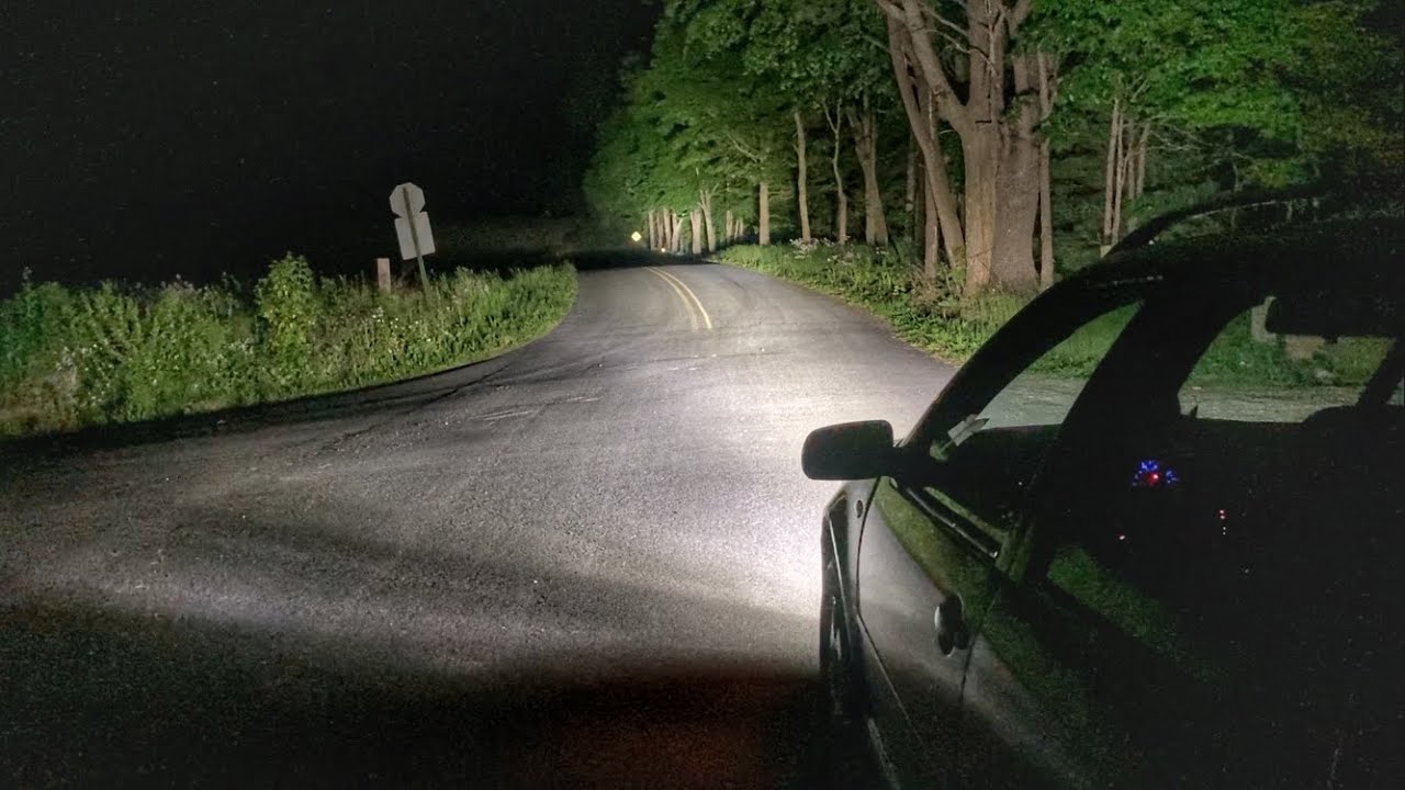 Auxbeam 7” off road rally lights on my Vw Jetta - YouTube