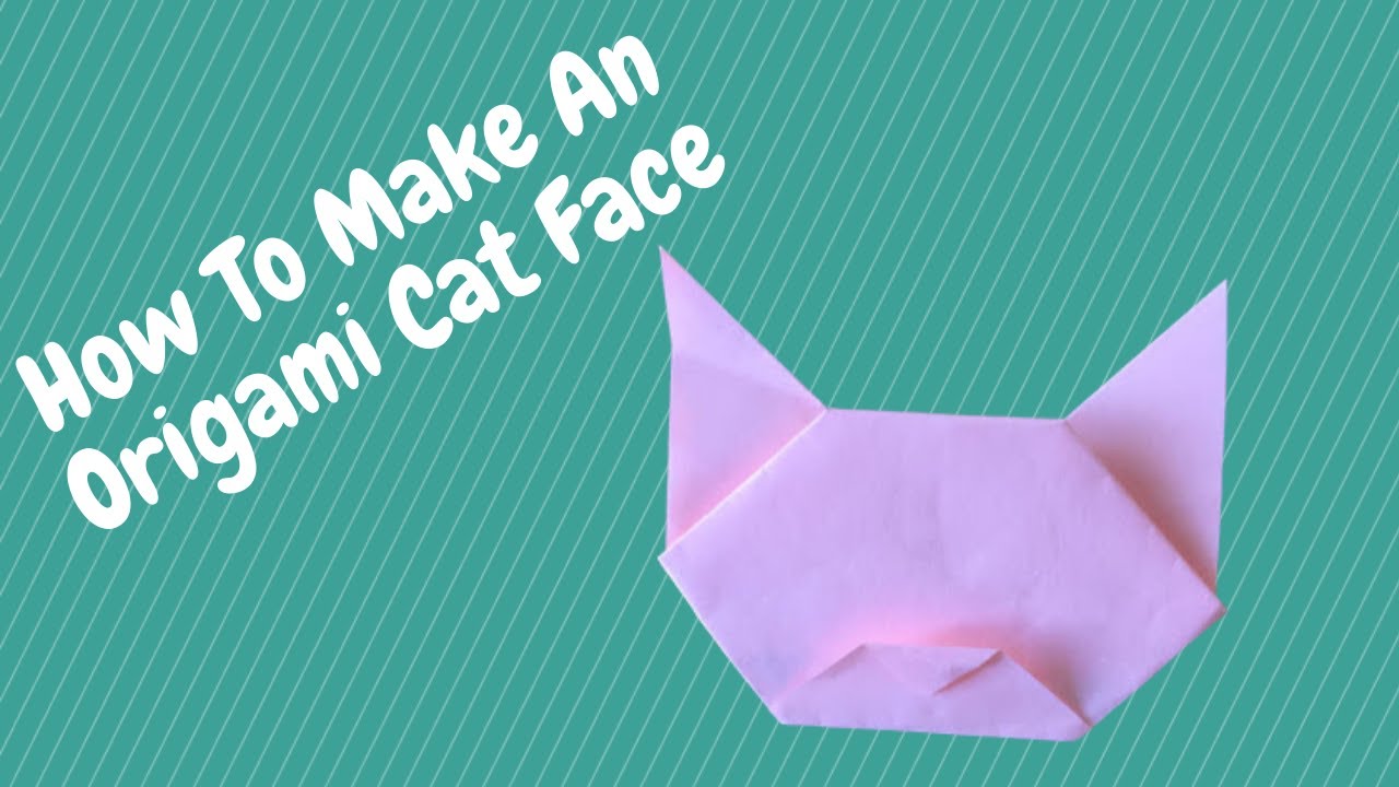 How To Make An Origami Cat Face - YouTube