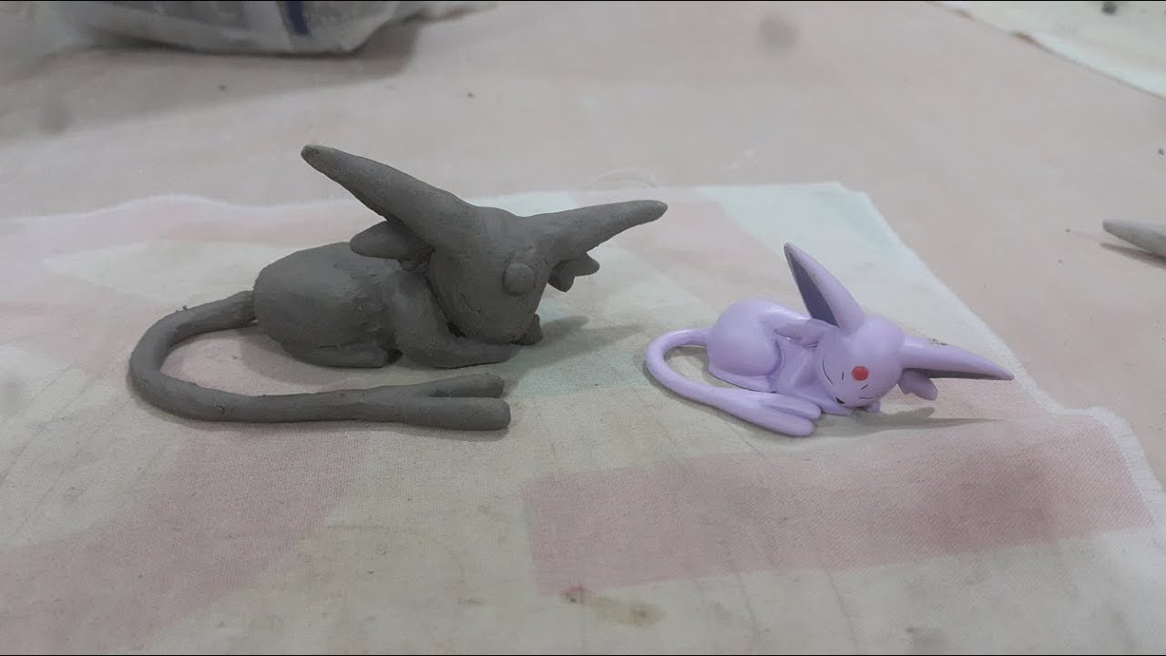 [도자기로 만들기#3] 잠자는 에브이 만들기 #1 ㅣ [ ceramic making #3 ] make a sleeping ...