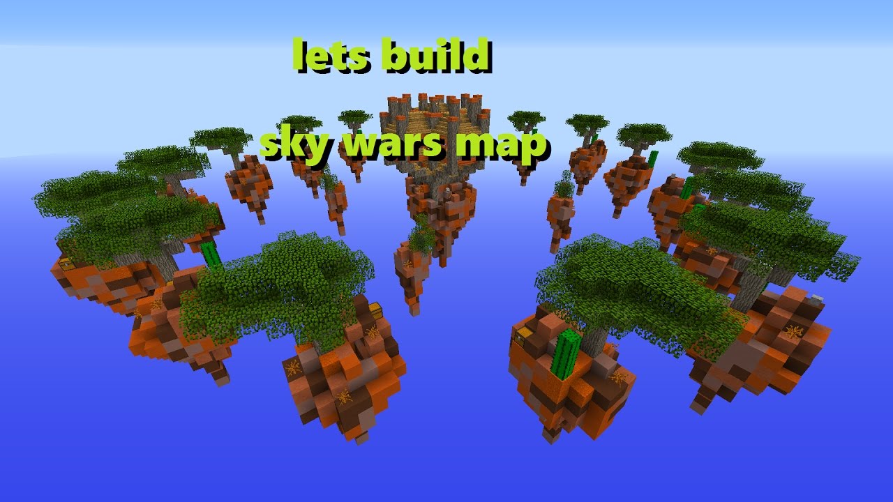 Minecraft lets build a sky wars map episode 1 - YouTube
