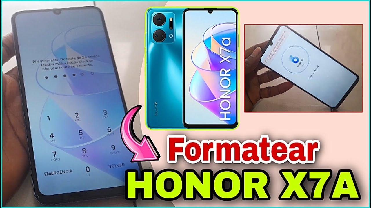 HONOR X7A | Formatear | Hard Reset RKY-LX3 - YouTube