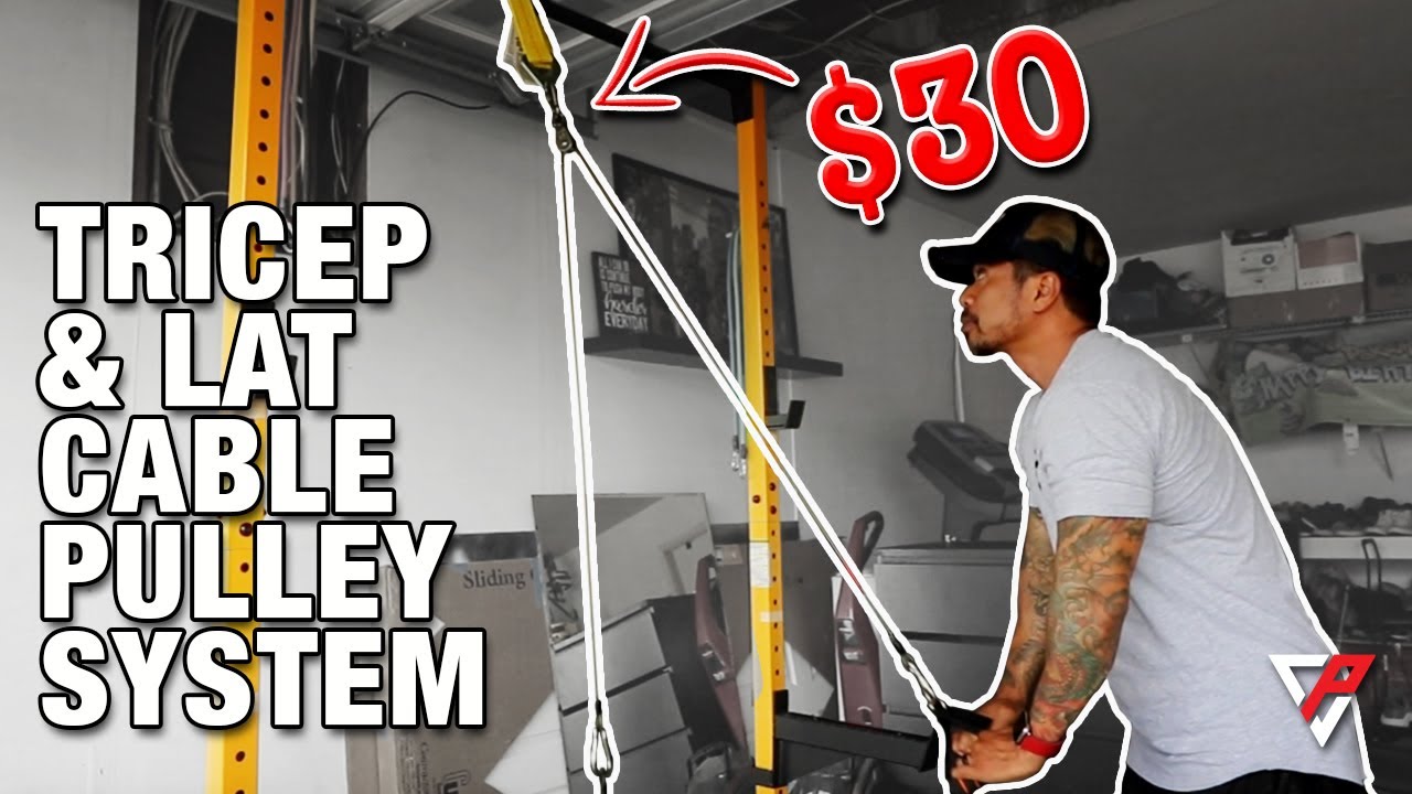 HOW TO DIY A CABLE PULLEY SYSTEM FOR YOUR HOME GYM | S2E115 - YouTube