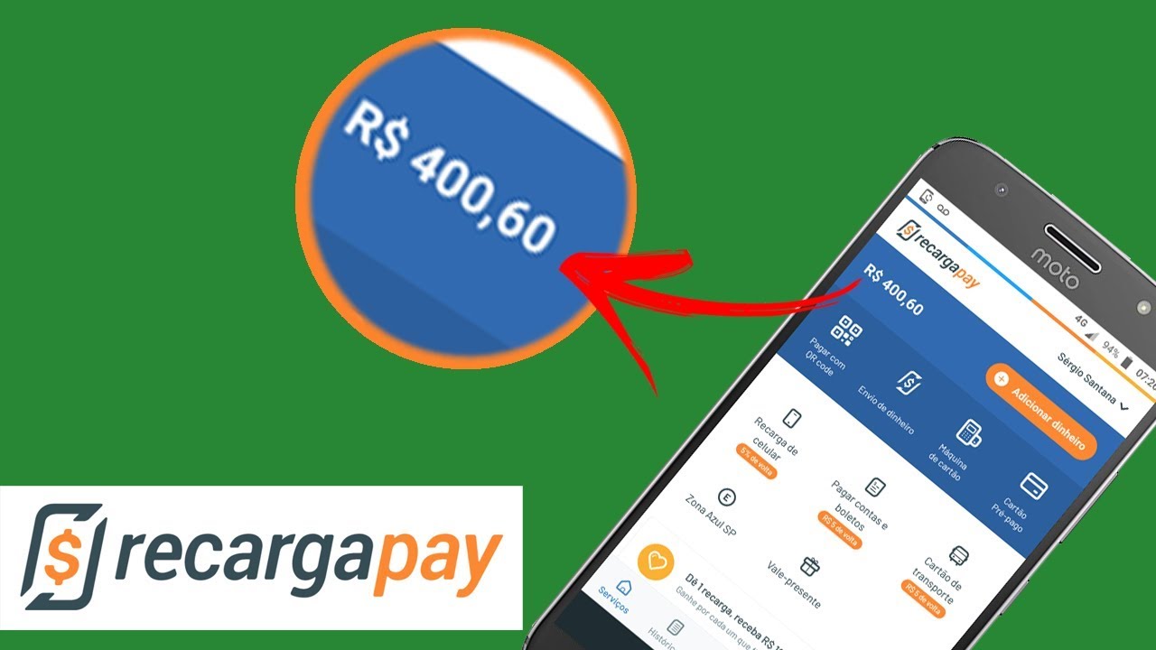 Como Ganhar Dinheiro Com o Recarga Pay - YouTube
