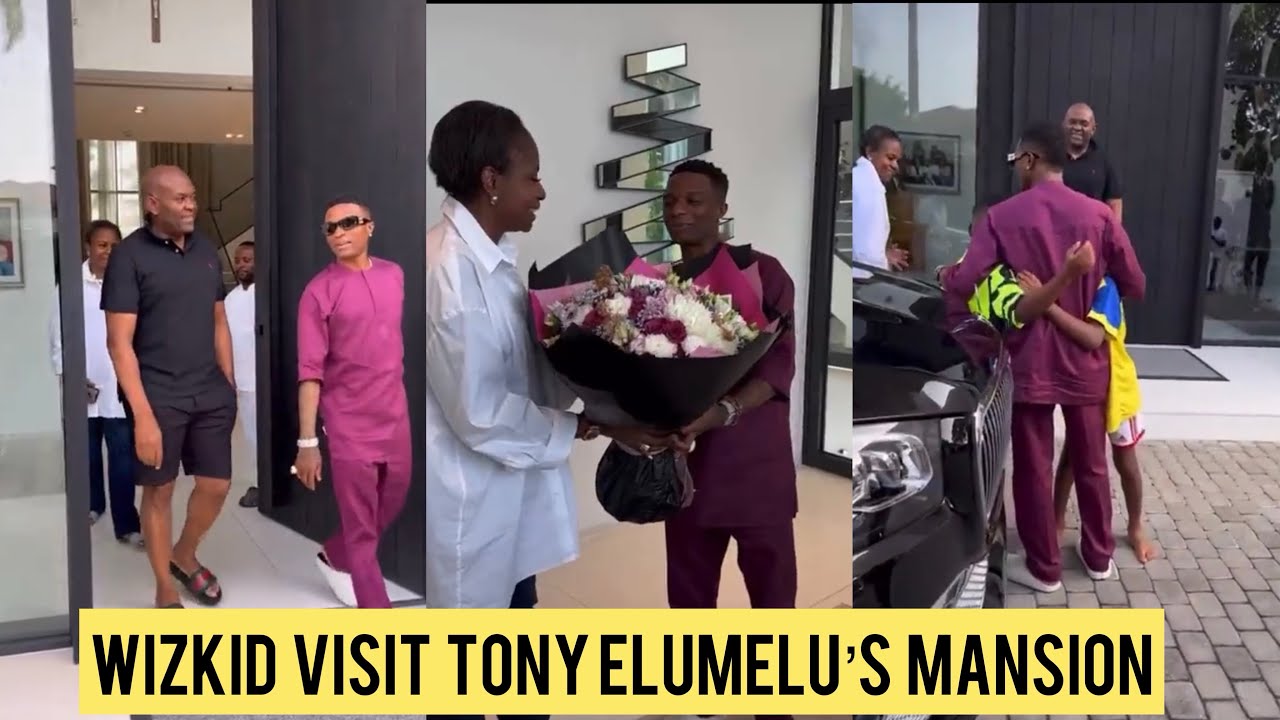 Wizkid melt heart as he stopped to greet billionaire Tony Elumelu in ...