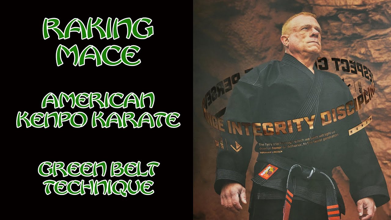 Raking Mace American Kenpo Karate Green Belt - YouTube