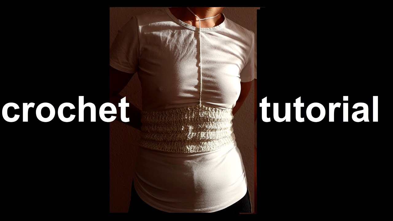 How to Crochet Elastic Corset Harness Bondage Romantic Waist Belt Top ...