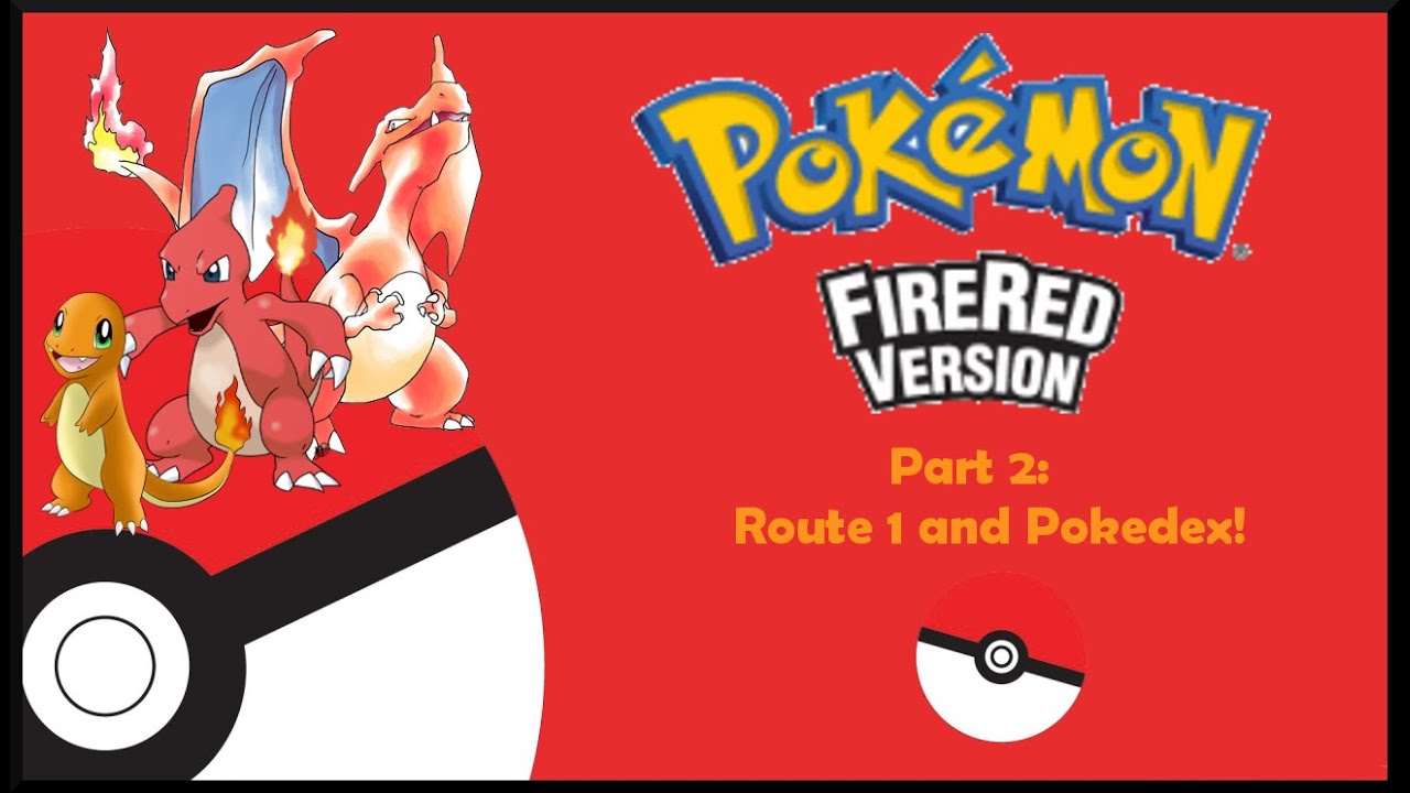 Let's Play Pokemon Firered: Route 1 and Pokedex! - YouTube