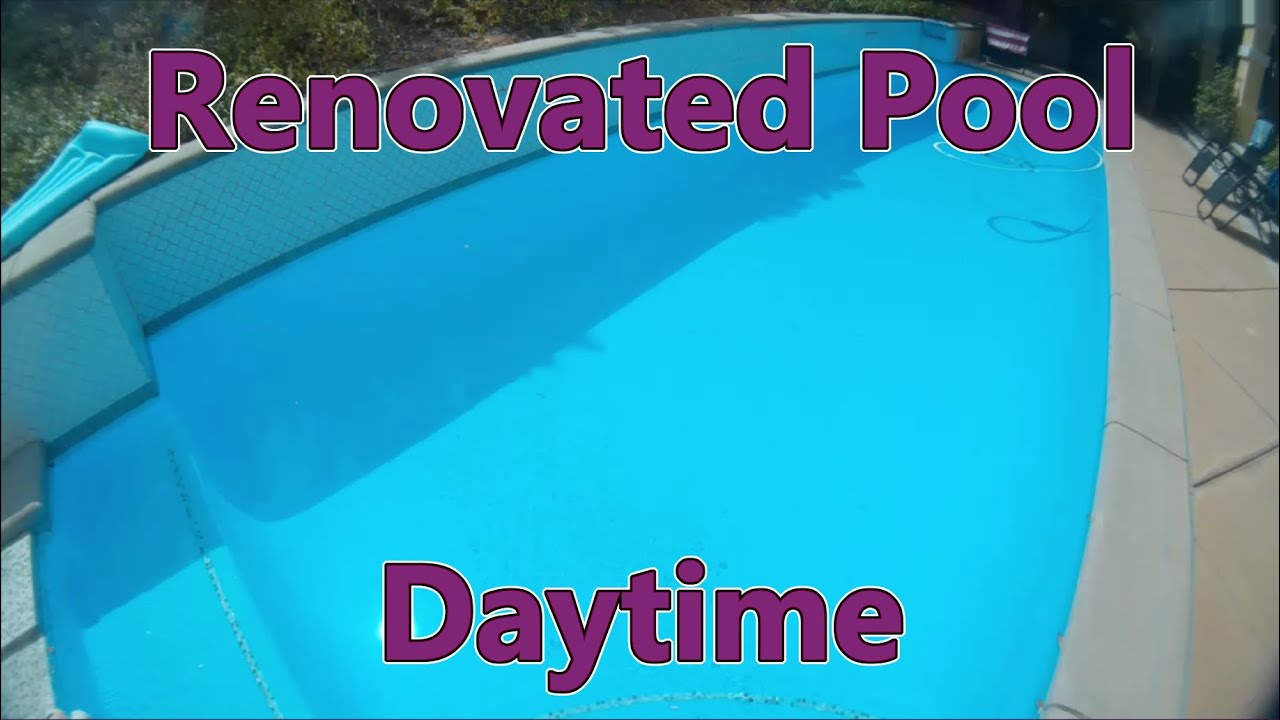 Renovated Swimming Pool from the 90s with Hot Tub at a friend's place ...