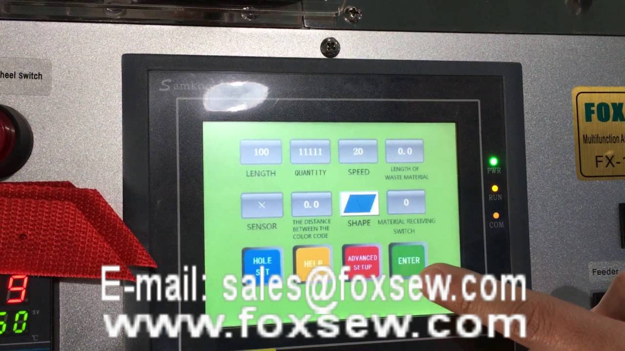 Automatic Angle Cutting Machine Setting Shape and Angles - YouTube