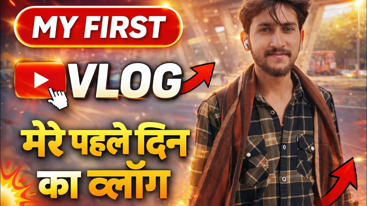 My First Vlog : Finally Shuruat Ho Gayi! 😍 (Don't Miss the End) - YouTube