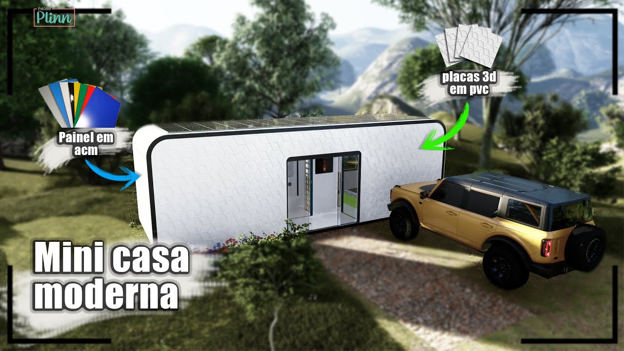 Mini casa moderna | Tiny house design. - YouTube
