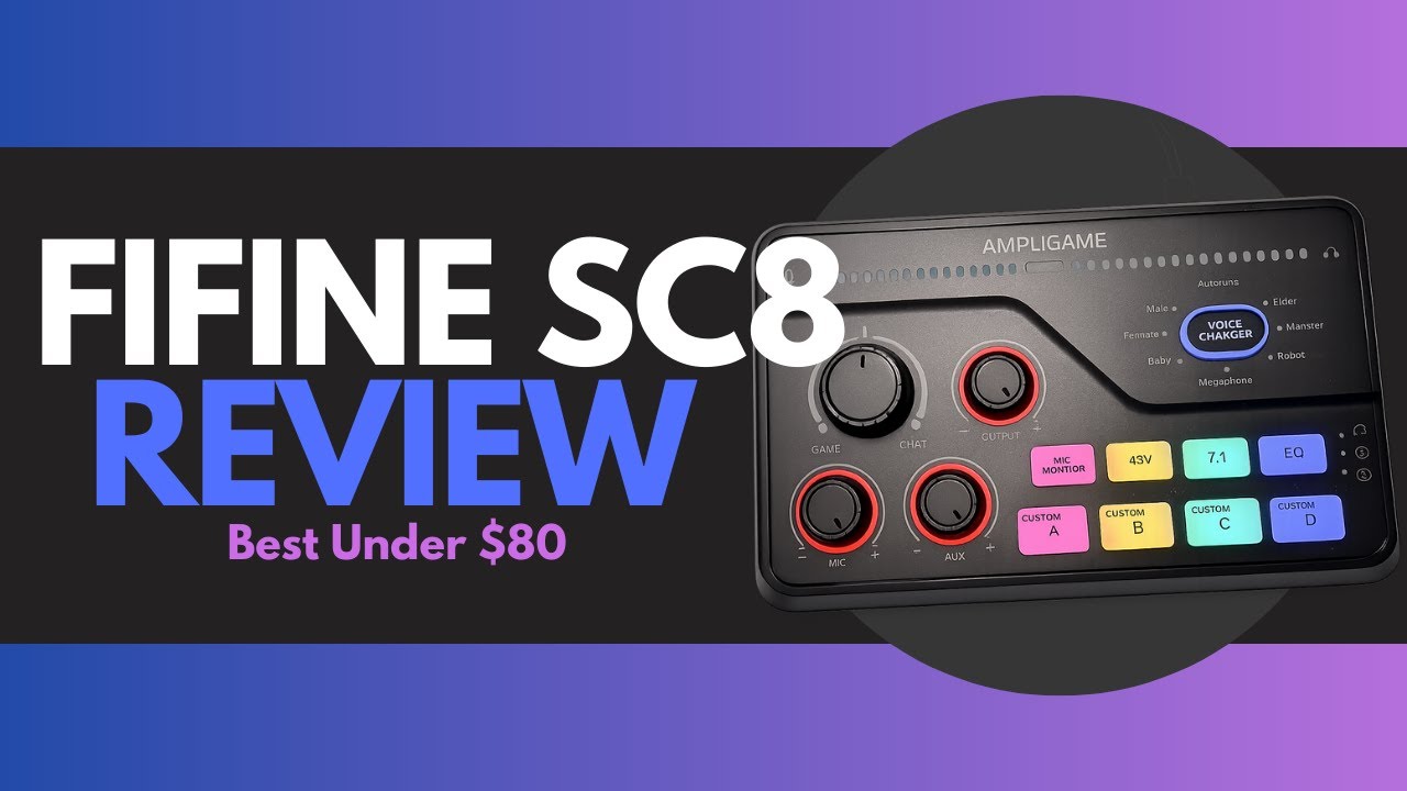 FIFINE SC8 Review | Best Audio Interface Under $80? - YouTube