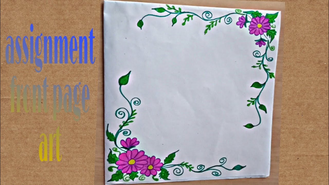 Project cover art,file decorations,drawing for front page,nature ...