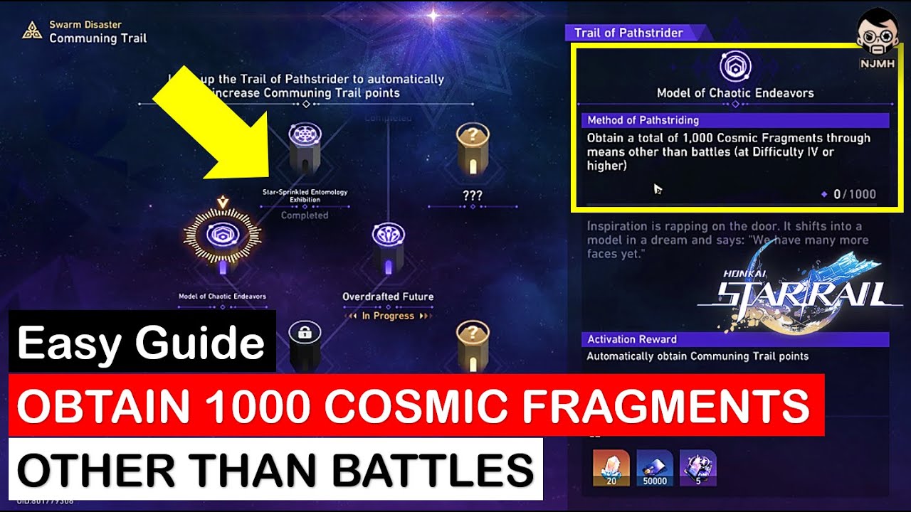 Obtain a total of 1000 Cosmic Fragments through means other than ...