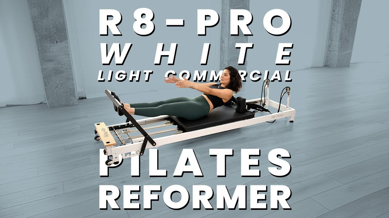 The R8-Pro Light Commercial/Home Pilates Reformer in White | Align ...