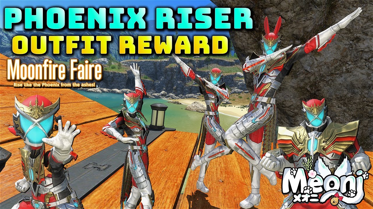 FFXIV: Phoenix Riser Outfit! - Moonfire Faire 2023 Rewards - Dyes ...