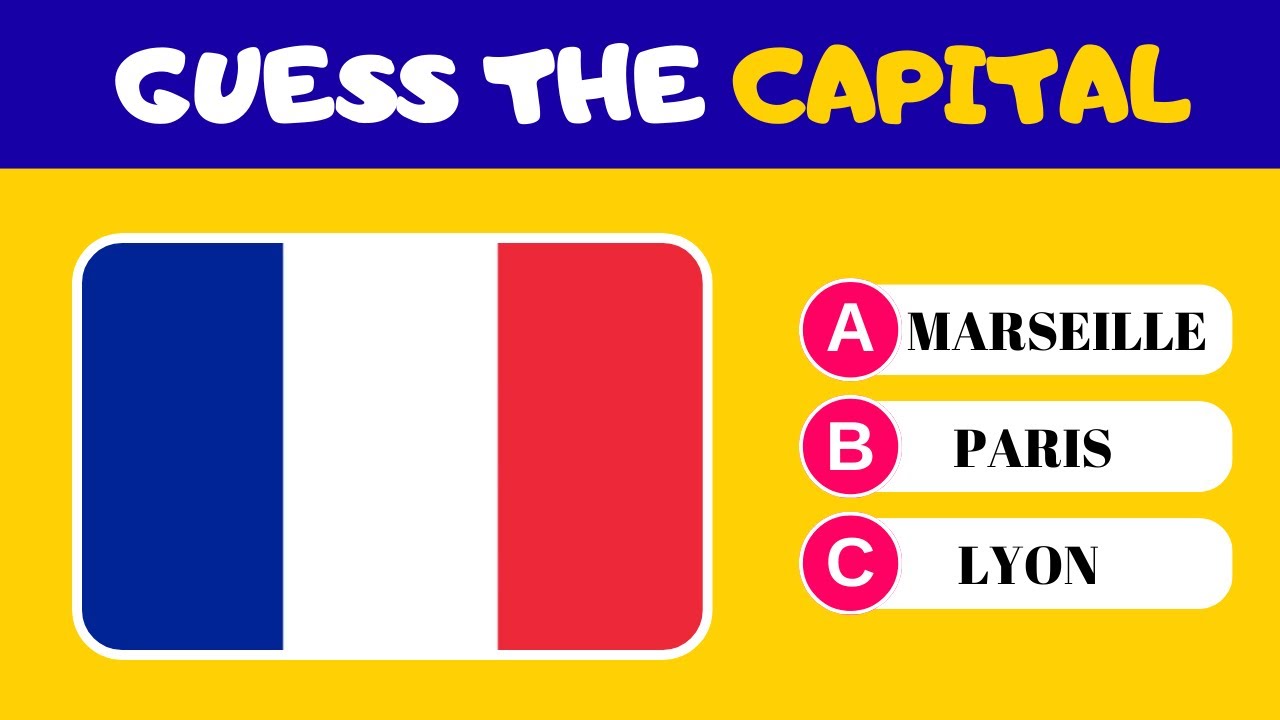 Guess 100 CAPITAL CITIES of the WORLD 🌎 Country Quiz - YouTube