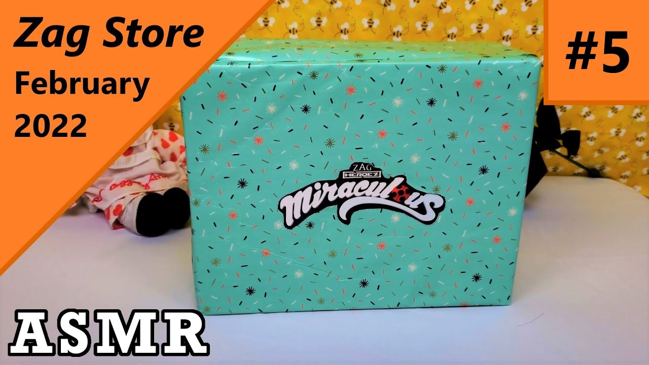 Unboxing Miraculous Ladybug Zag Store Box #5 - February 2022 | ASMR ...