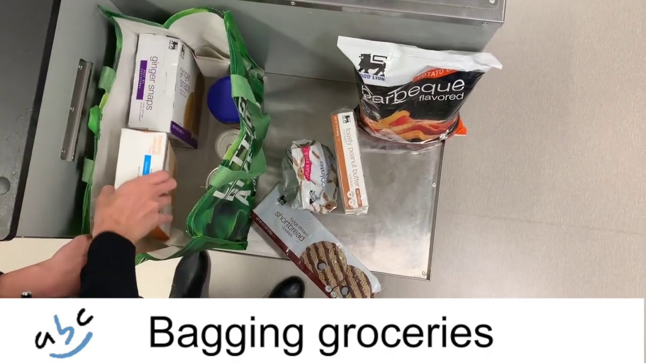Bagging groceries- Video Model - YouTube