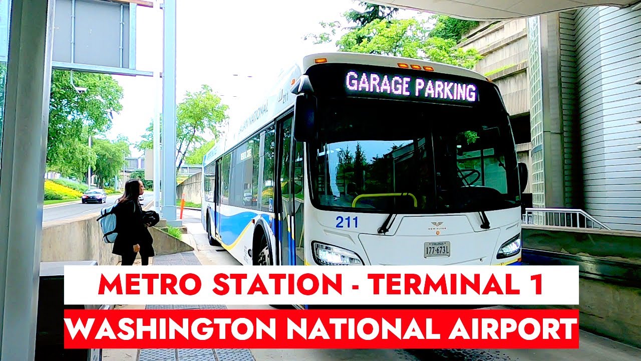 DCA🚍 ️Shuttle Bus to Terminal 1 from Metro Station at Ronald Reagan ...