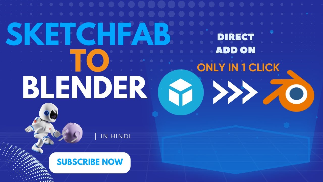 JUST IN ONE CLICK !! | SKETCHFAB TO BLENDER ADD ON | IMPORT FREE MODELS ...