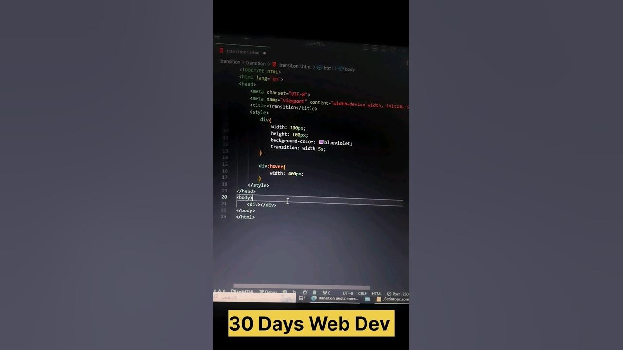 Day 1630 Html Transition Hover Css Webdesign Learncoding Website Webdev Developer
