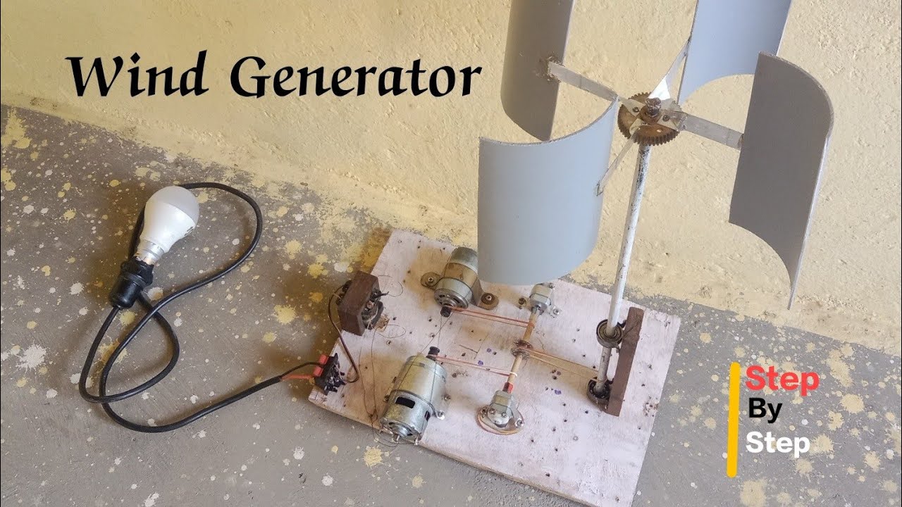 How to make a wind powered generator || हवा से चलने वाला जनरेटर बनाया || @nycstar - YouTube