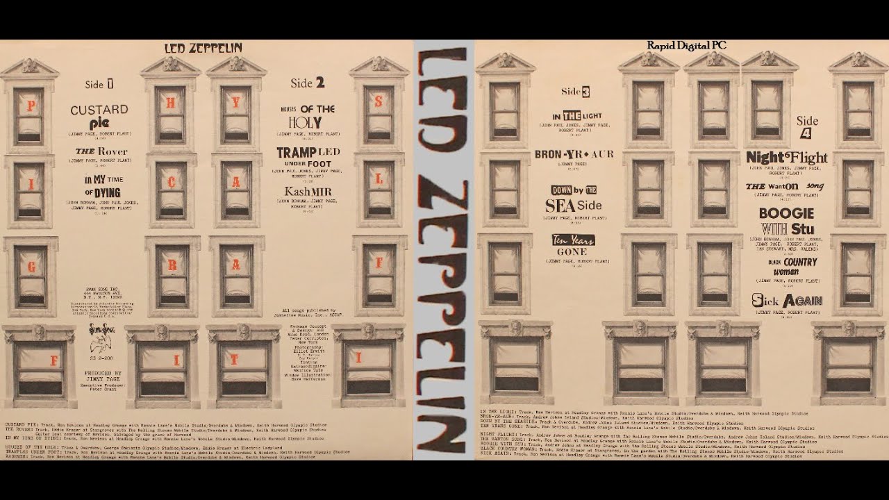 Led Zeppelin - Physical Graffiti - Sick Again - Vinyl 1975 - YouTube