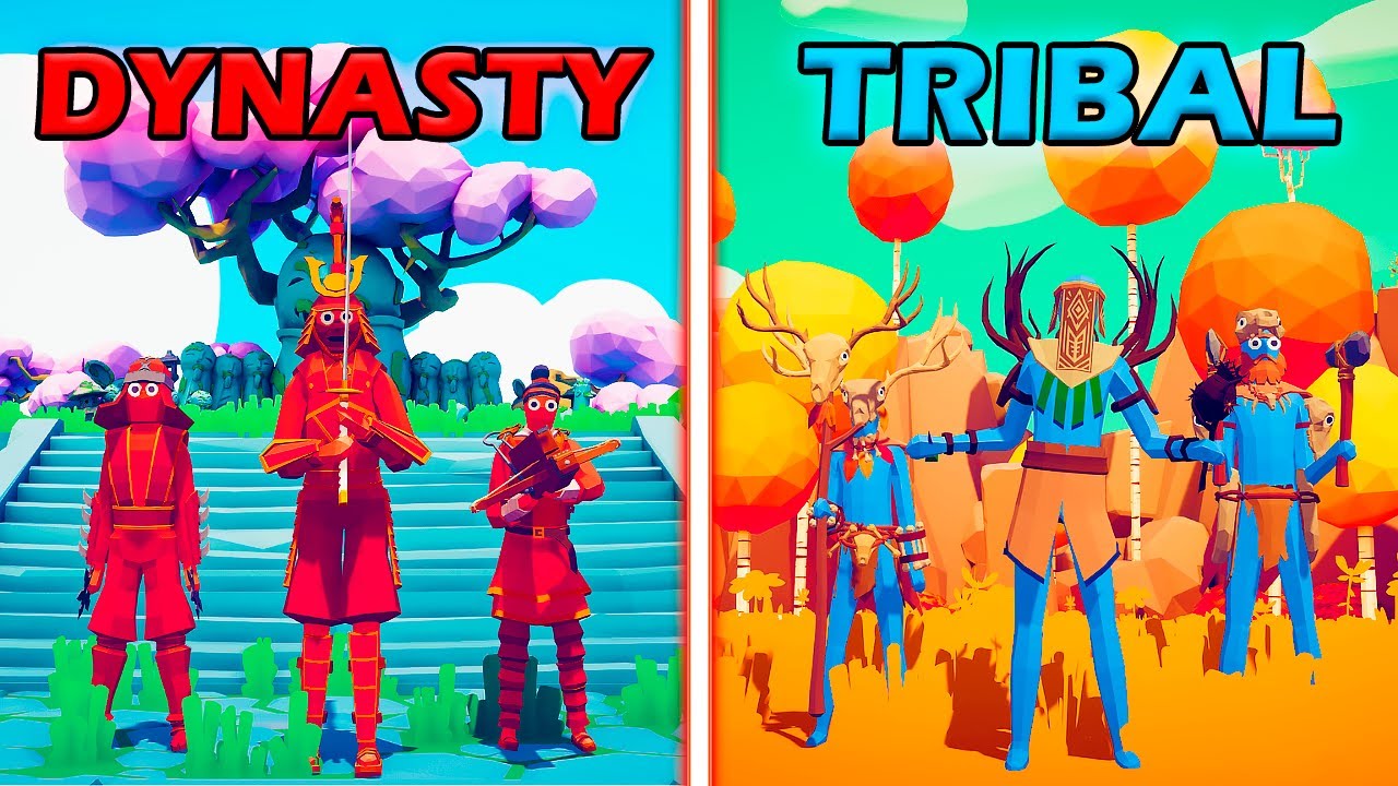 DYNASTY TEAM vs TRIBAL TEAM - Totally Accurate Battle Simulator | TABS ...