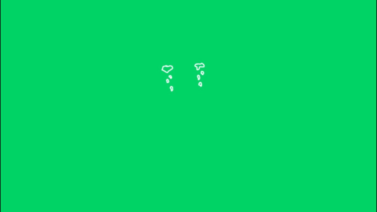 Green Screen Tears Animation - Free To Use - YouTube